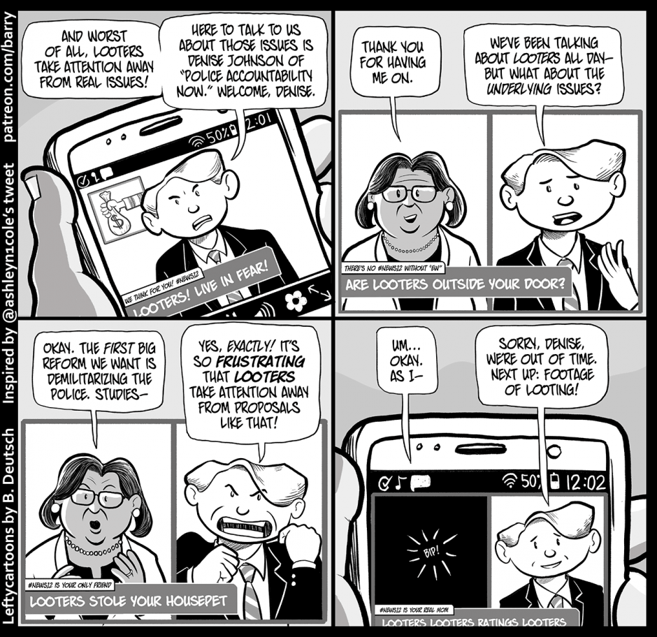 Cartoon: Looters! | Alas, a Blog